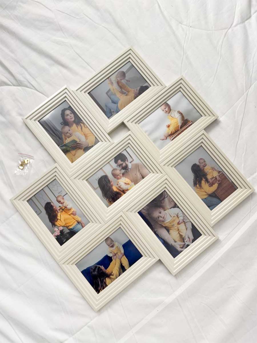 Cadre 4 – Blanc multi-photos – Konfita